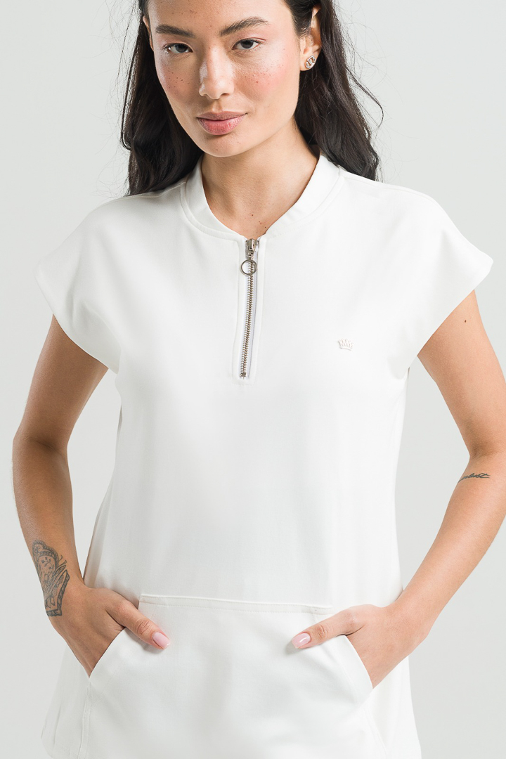 Scrub para mujer hannah blanco - Dra Cherie Colombia